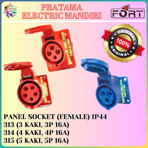 Jual FORT IP44 PANEL SOCKET FEMALE CEWEK 313 3P 16A 314 4P 16A 315 5P 16A - PANEL 313 - Jakarta ...