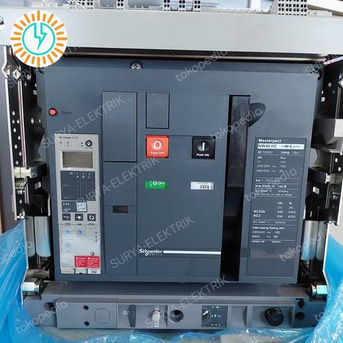 Jual Schneider ACB NW40H2 4000A 3Pole Drawout NW40H23D2EH 100kA DO NW40 ...