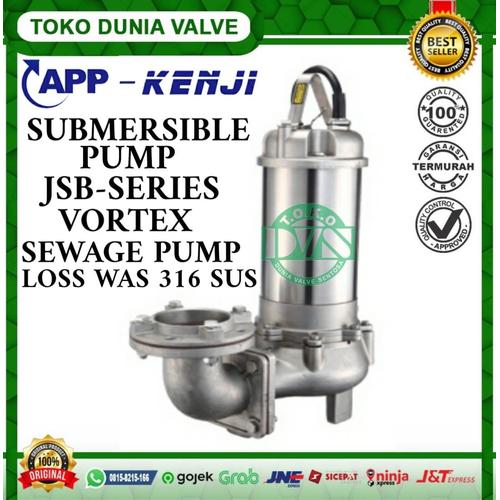 Jual APP KENJI SUBMERSIBLE PUMP JSB 05-1 0.37KW 220V VORTEX SEWAGE - Jakarta Pusat - Toko Dunia ...