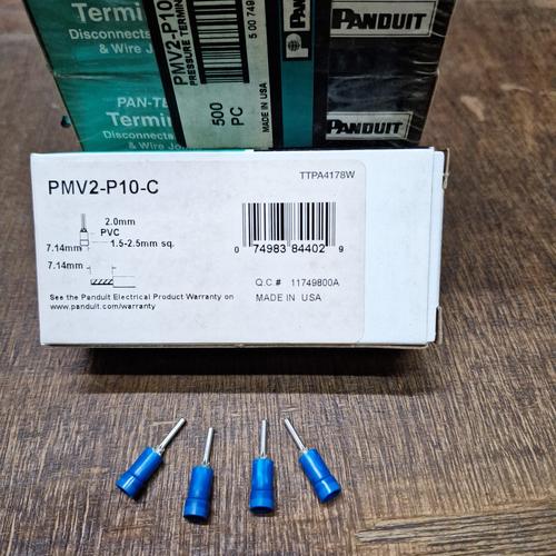 Jual panduit terminal skun pin biru pmv2-p10-c scun pin kabel conector ...