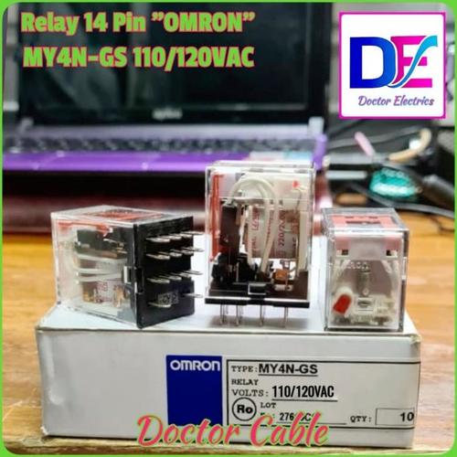 Jual Omron Relay My4N-Gs My4N Gs 110-120Vac 110Vac 120Vac 110V 8 Kaki 8 ...