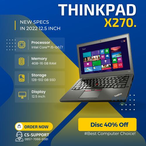 Jual Laptop Lenovo Thinkpad X270 Core i7 Ram 8gb Ssd 256gb - Murah Garansi - Core i5, ram 4 ssd ...