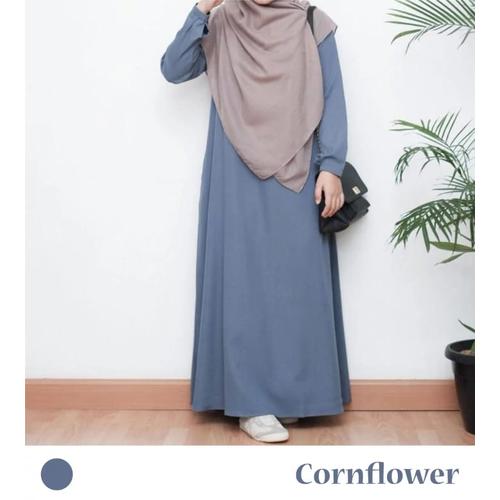 Promo Gamis Abaya Wanita Muslim long dress terbaru warna Cornflower ...
