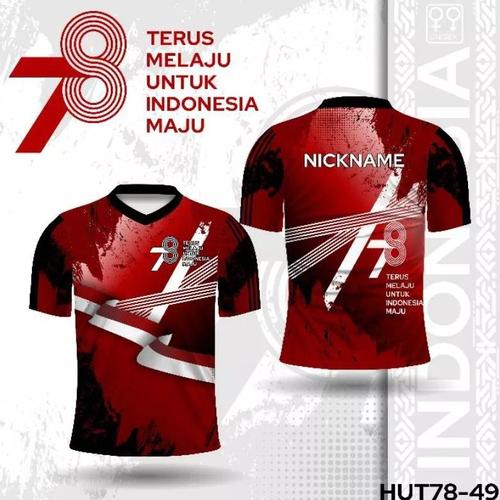 Jual New Kaos Jersey Hut Ri 78Th Baju Kemerdekaan Indonesia Kaos Dirgahayu - Hitam, S - Jakarta ...