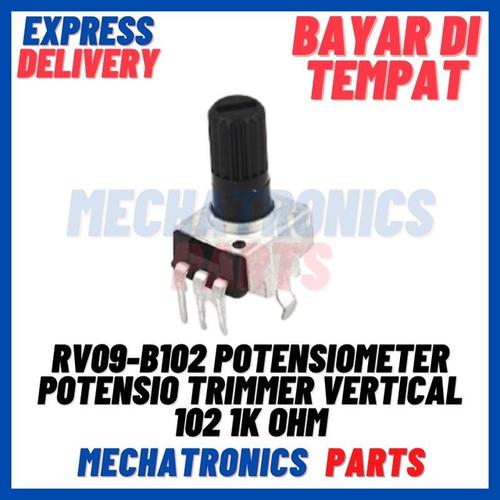 Jual RV09-B102 POTENSIOMETER POTENSIO TRIMMER VERTICAL 102 1K OHM 20mm ...