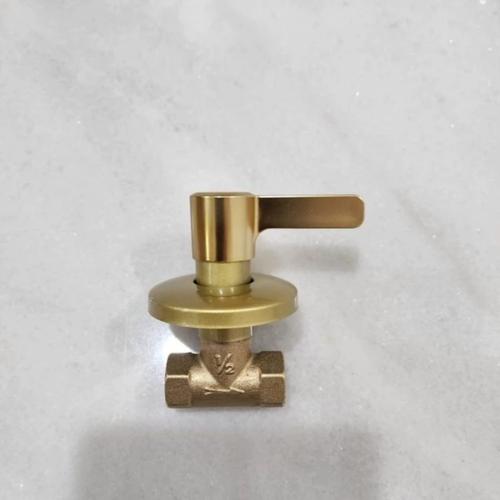 Jual Stop kran tanam dingin GOLD / Stopkran air dingin warna emas ...