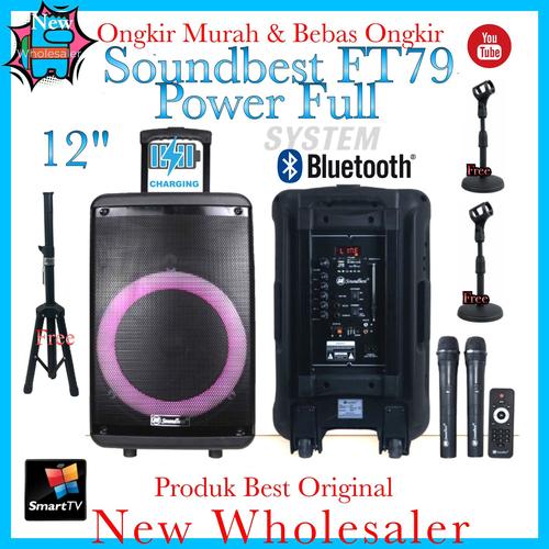 Jual speaker Sound aktif portable wireless 12 inch Soundbest FT79 original - Jakarta Barat ...
