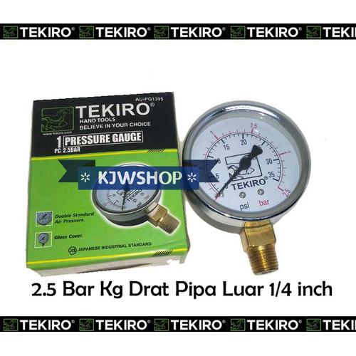 Jual Manometer 2.5Bar Pressure Gauge 2.5Bar 2.5kg KJWSHOP Mano Meter 2 ...