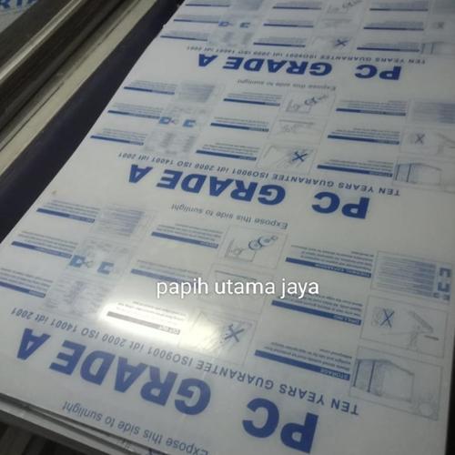 Jual polycarbonate sheet solid clear bening 5mm x 122cm x 244cm. lembaran - Jakarta Barat ...
