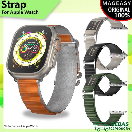 Jual Strap Apple Watch Ultra 9 8 7 6 5 4 3 2 1 SE MagEasy Active Tali ...