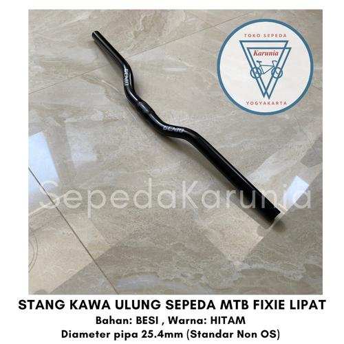 Jual Stang Sepeda Handlebar MTB Fixie Lipat Kawa Ulung Besi 25.4Hitam ...