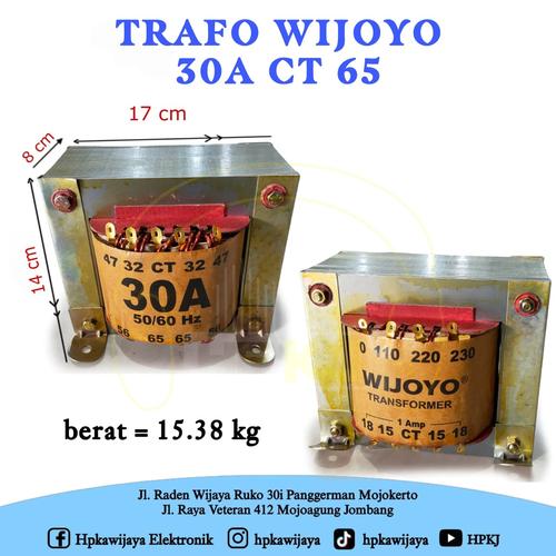 Jual TRAVO TRAFO WIJOYO 30A CT 65 transformer Wijoyo 30 Amper 65 volt ...