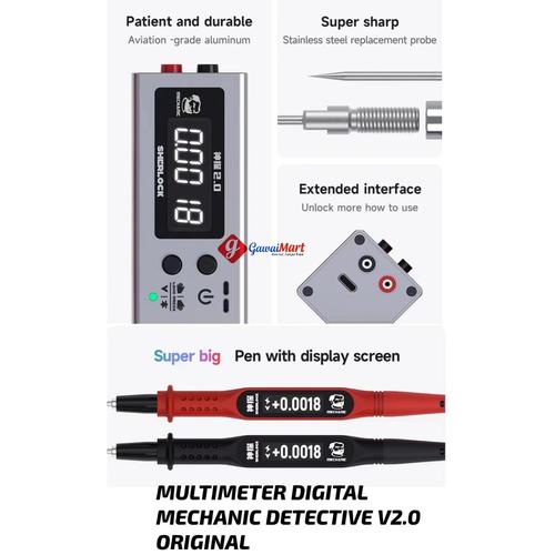 Jual MULTIMETER DIGITAL MECHANIC DETECTIVE V2.0 ORIGINAL - Jakarta ...