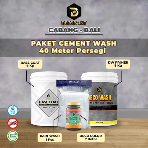 Jual Paket 40 Meter Deco Wash Cement Paint | Cat Wash Motif Semen ...