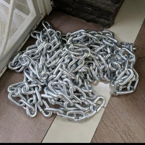 Jual Rantai galvanis besi baja kuat kokoh kapal pagar tebal 8mm per ...