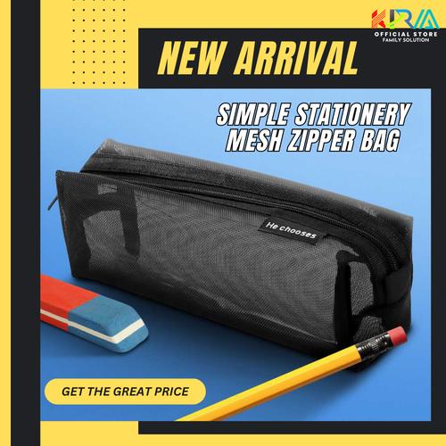 Jual Tempat Wadah Kotak Pensil-Pencil Case Pouch Stationery-Organizer Mesh - Jakarta Barat ...