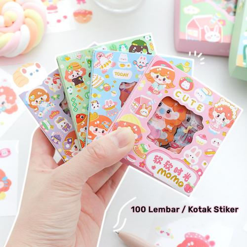 Jual Sticker Korea kawaii lucu imut sticker terbaru sticker kotak 100 ...