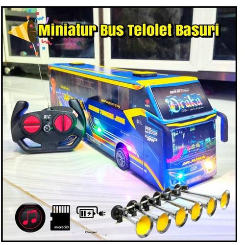 Jual Mobil Bus Bis Telolet Miniatur STJ Draka Rc Remot Full Led Mainan ...
