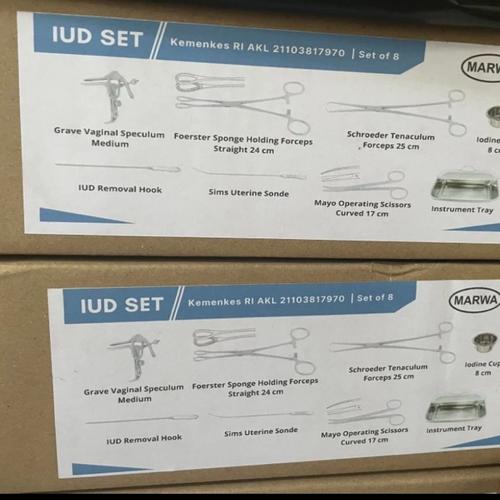 Jual IUD set, marwa IUD set, paket alat pasang IUD, instrument IUD ...