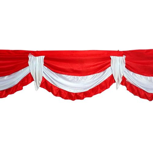 Jual bendera rumbai spanduk background backdrop gelombang dekorasi ...