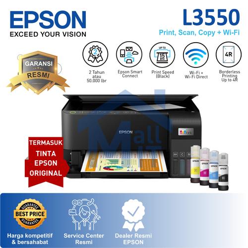 Promo PRINTER EPSON L3550 L-3550 L 3550 Print Scan Copy Wifi Wireless ...