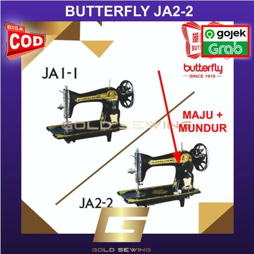 Jual Mesin Jahit Tradisional Butterfly JA2 ORI JA 2 Maju + Mundur ...
