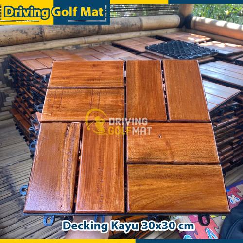 Jual Decking Tile - Decking Kayu - Lantai Kayu Ukuran 30x30 CM - Kab. Bogor - DRIVING GOLF MAT ...