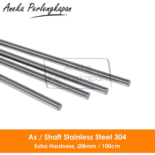Jual As / Rod / Shaft Stainless SUS304 Extra Hardness 8mm Panjang 100cm ...