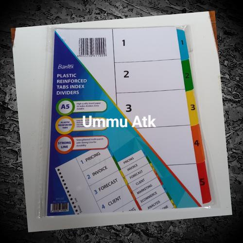 Jual Kertas divider pembatas bantex A5 (angka) - Jakarta Utara - Ummu ...