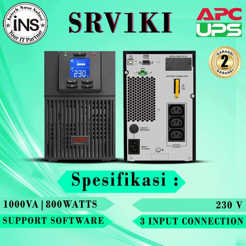 Jual APC EASY UPS SMART SRV1KI 1000VA 800WATTS 230V GARANSI 2 TAHUN - Jakarta Pusat - Intech ...