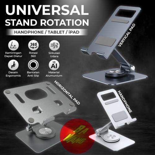 Promo Stand Holder Standing Dudukan Meja Putar Universal Cooling Tablet ...