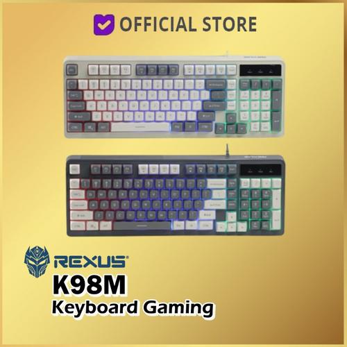 Promo Rexus K98M Wired Gaming Keyboard Battlefire Fullsize K98-M K98 M ...