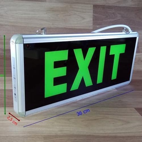 Jual lampu exit led kaca 2 sisi / exit sign led mirror 2 muka - M1 ...