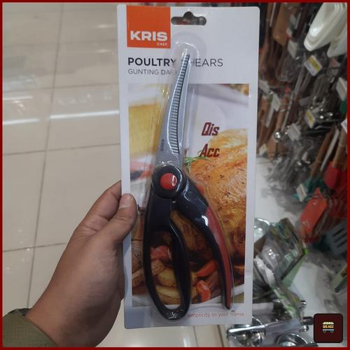 Jual KRIS Chef Gunting Daging Tulang Stainless Serbaguna - Merah - Kota ...