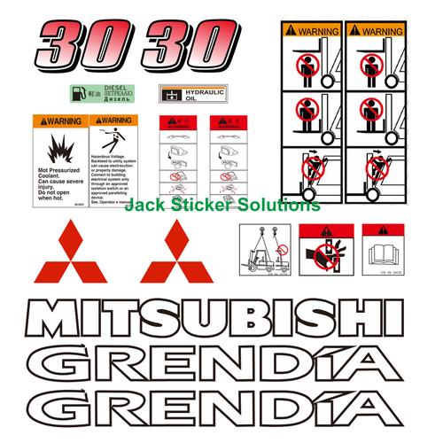 Jual Stiker Forklift Mitsubishi Grendia 30 (3 Ton) - Kab. Cirebon ...