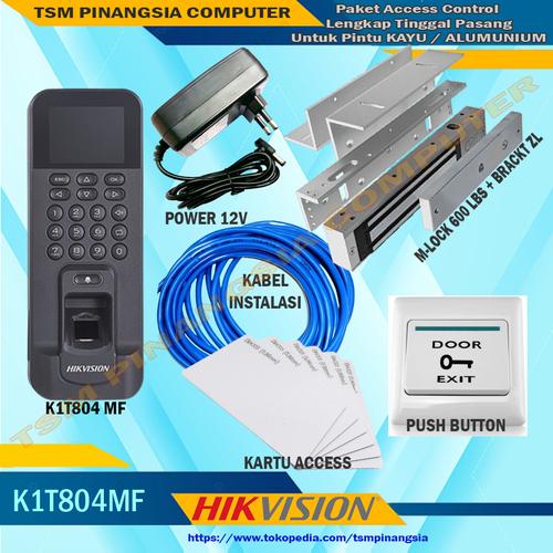 Jual Access Control Fingerprint Hikvision K1T 804BMF Access Door Pintu ...