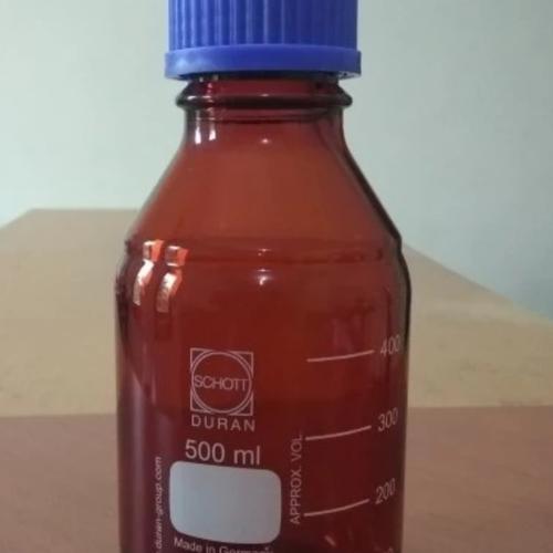 Jual Botol Lab Duran Schott Amber 500 mL Botol Coklat Laboratorry ...