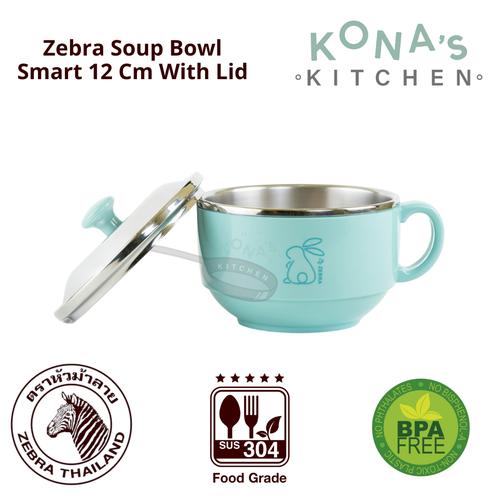 Jual Zebra Soup Bowl Smart 12 Cm With Lid (123002) / Mangkuk Anak ...