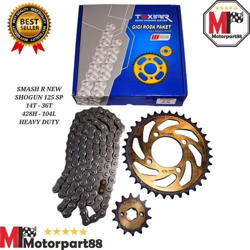 Jual GEAR PAKET TX GIR SET SMASH R NEW 14-36T 428H-104L SHOGUN 125 SP ...