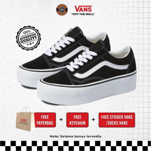 Jual Net Project Vans Oldskool Black White Platform Sepatu Wanita Original - Kota Tangerang ...