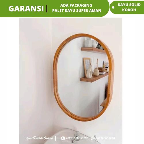 Jual CERMIN DINDING OVAL, OVAL CABINET MIRROR, CERMIN TEMBOK AESTHETIC ...
