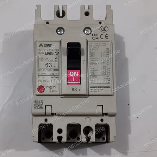 Jual MCCB NFB Breaker Mitsubishi NF63-CV NF63CV 63CV 63A 3P 63A/3P ORIGINAL - Kota Medan - Prima ...