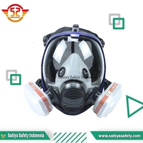 Jual Masker Full Face Mask Double Respirator C/W Filter Anben Fire ...