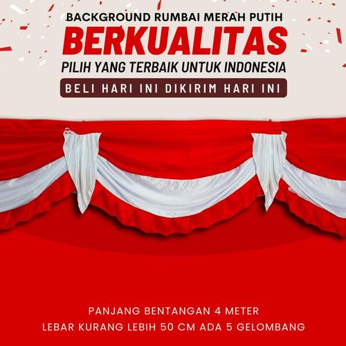 Jual bendera rumbai spanduk background backdrop gelombang dekorasi ...