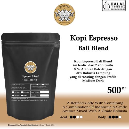 Promo Espresso Bali Blend 500GR Tagetto Coffee Kopi 80% Arabica 20% ...