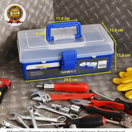 Jual Masterspace Tool Box Kotak Alat Perkakas Toolbox Plastik 29x15x12 ...