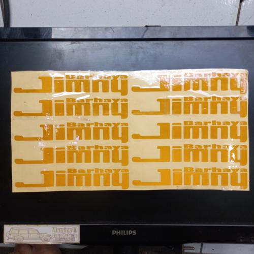 Jual stiker barhaya jimny cutting sticker 3m nyala kena cahaya - Kota ...
