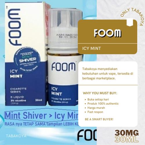 Jual FOOM ICY MINT LIQUID SALT 30MG 30ML BY FOOMLAB - Jakarta Utara ...