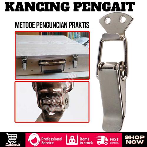 Jual Kancing Pengait Pegas Spring Loaded Toggle Clamp Pengunci Box ...