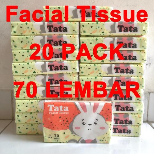 Jual 【 20 PACK 】【 COD 】 Tata Facial Tissue 2PLY 70 SHEET Tissue Wajah ...